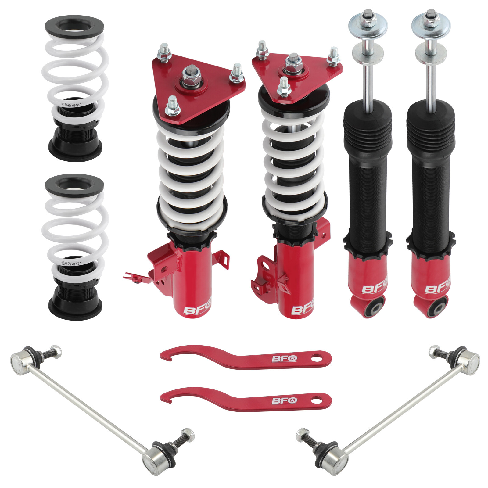 BFO Full Coilovers Shocks Struts Kit for Honda Civic 2012-2015 Sedan ...