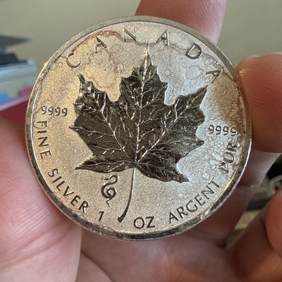 2013 Canada Silver Maple TONED Rev-Proof Coin 1 oz .9999 Silver- Snake ...