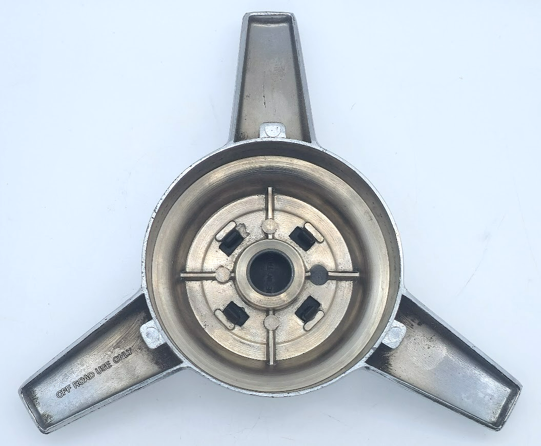 Used Vintage CORVETTE LOGO 3 Prong Spinner Hubcap Wheel Center 1960s ...