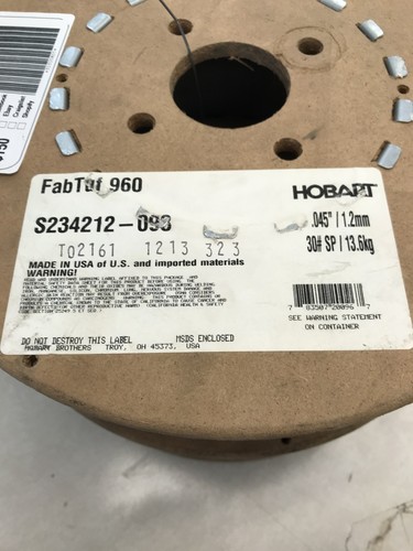 Hobart Fabtuf 960, .045" Diameter, 19.11 lb. Spool Welding Wire | eBay