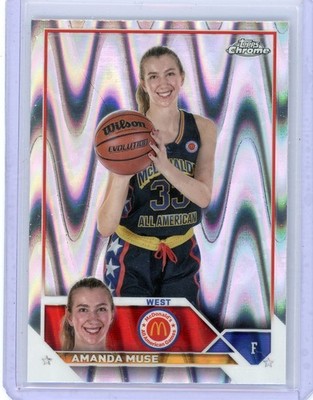 2023 Topps Chrome McDonalds All-American Amanda Muse RayWave Refractor ...