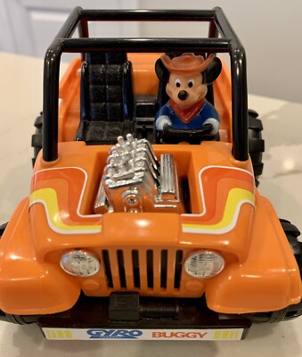 Walt Disney ILLCO Mickey Mouse GYRO POWERED BUGGY Excellent Condition ...