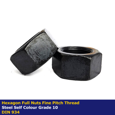 M8 M10 M12 M14 M16 M18 M20 M22 M24 M30 HEX FULL NUTS FINE PITCH THREAD ...