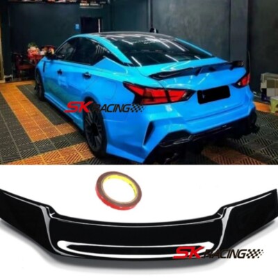 GLOSS BLACK REAR DUCKBILL TRUNK SPOILER WING FIT FOR 2016-2023 NISSAN ...