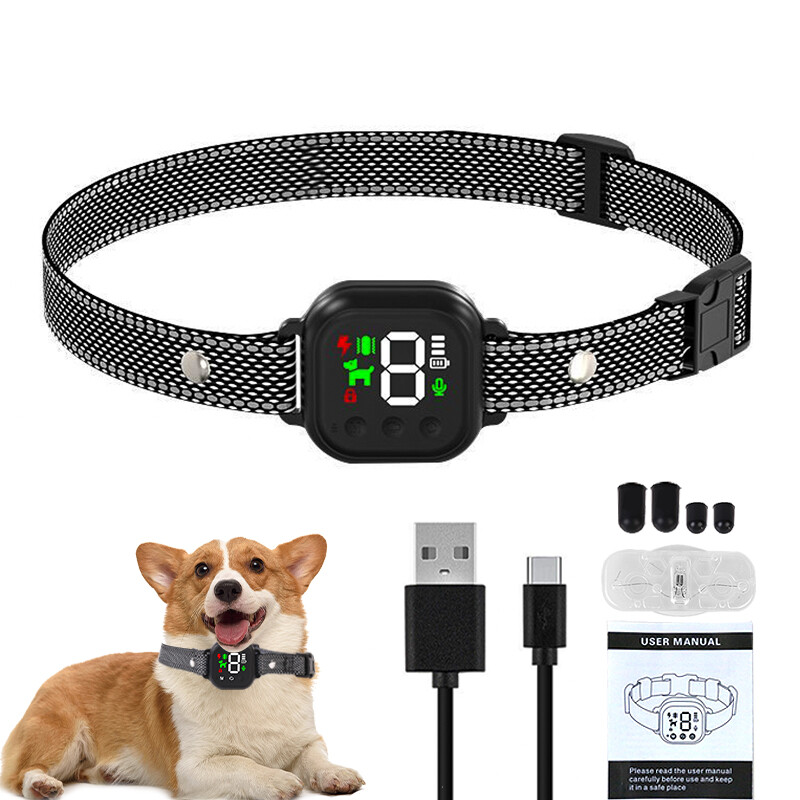 Smart Anti Bark Dog Collar Intelligent Waterproof Barking Terminator 8 ...