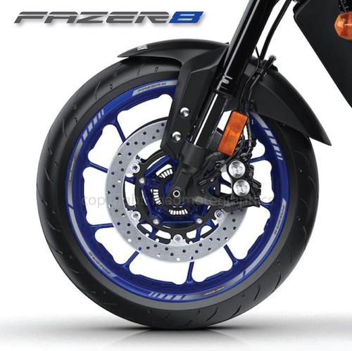 FZ8 motorcycle wheel decals rim stickers set stripes for Yamaha FAZER 8 ...