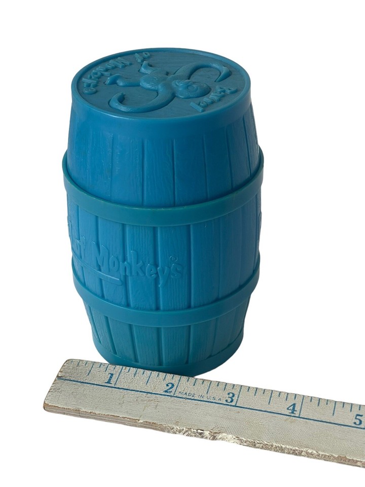Blue Barrel Of Monkeys Vintage Game Milton Bradley 1989 11 Monkeys Blue ...