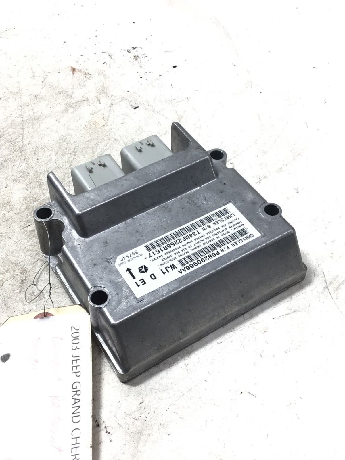 02 Jeep Grand Cherokee Under Center Console Airbag Air Bag Control ...