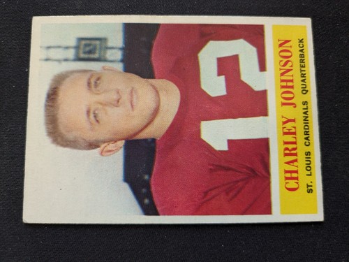 1964 Philadelphia Football Card # 174 Charley Johnson - St. Louis ...