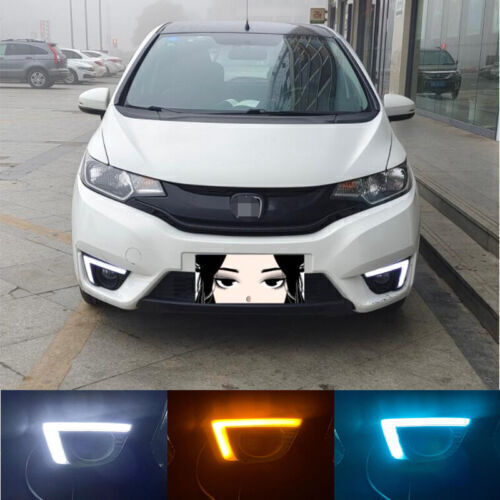 For Honda Fit GK5 2014~2017 Led DRL Front Fog Lamp Light L~Style 2pcs ...