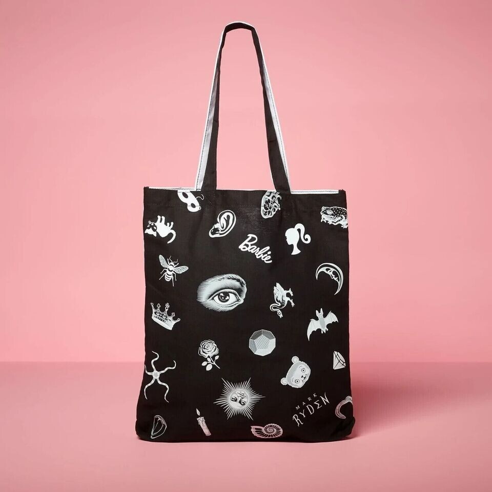Mattel Creations Mark Ryden x Barbie Tote Bag Purse Black & White | eBay