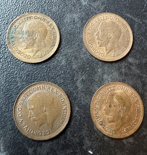 4x 1913 George V 1/3 One Third Farthing Coins UK | eBay UK