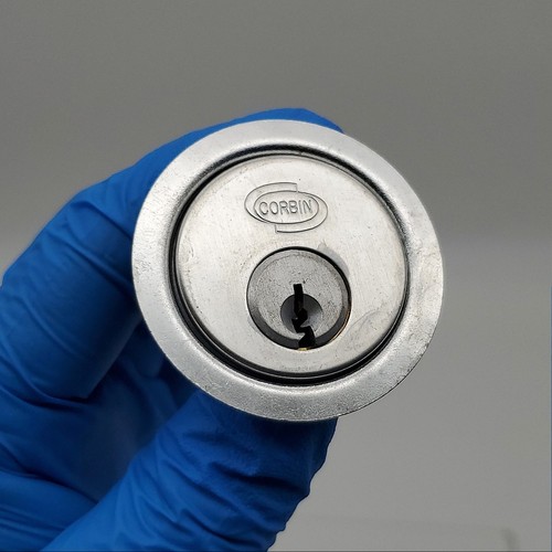 Corbin Rim Cylinder 3000-200 Satin Chrome 59A2 Keyway 6 Pin 2 ...