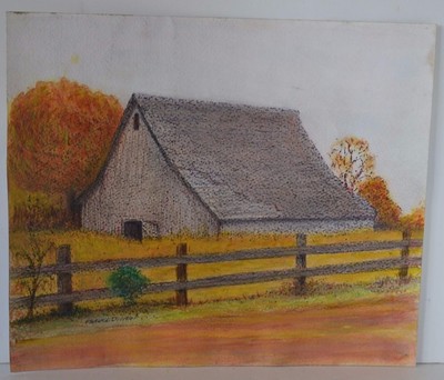 Painting Frank Dillard Farm Barn Fall Scene | eBay