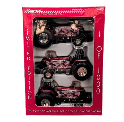 1/64 Case IH Roberts Pulling Team 3 Piece Pulling Tractor Set | eBay