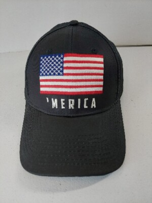 'Merica Flag Embroidered Hat Baseball Cap Black Hat New! | eBay