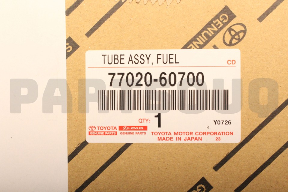 7702060700 Genuine Toyota TUBE ASSY, FUEL 77020-60700 | eBay