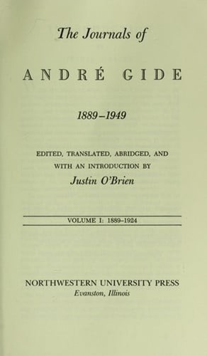The Journals of Andre Gide Paperback André Gide 9780810107649| eBay