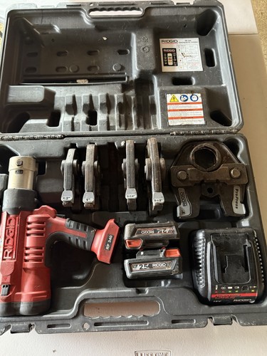 Ridgid RP 340 Battery Press Tool Kit with Propress Jaws | eBay
