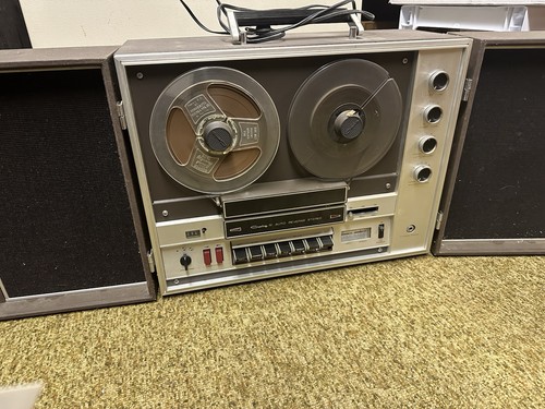 Vintage SONY TC-560 Tape Recorder Reel-to-Reel Player w/ Speakers ...
