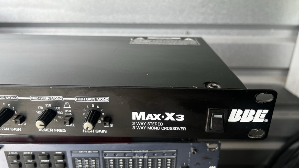 BBE Max-X3 2-Way Stereo / 3-Way Mono Crossover W/Built in Sonic ...