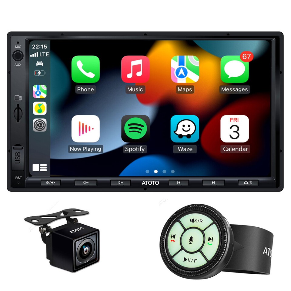 ATOTO F7 XE 7in Car Stereo Double 2DIN SXM Radio Wireless CarPlay ...