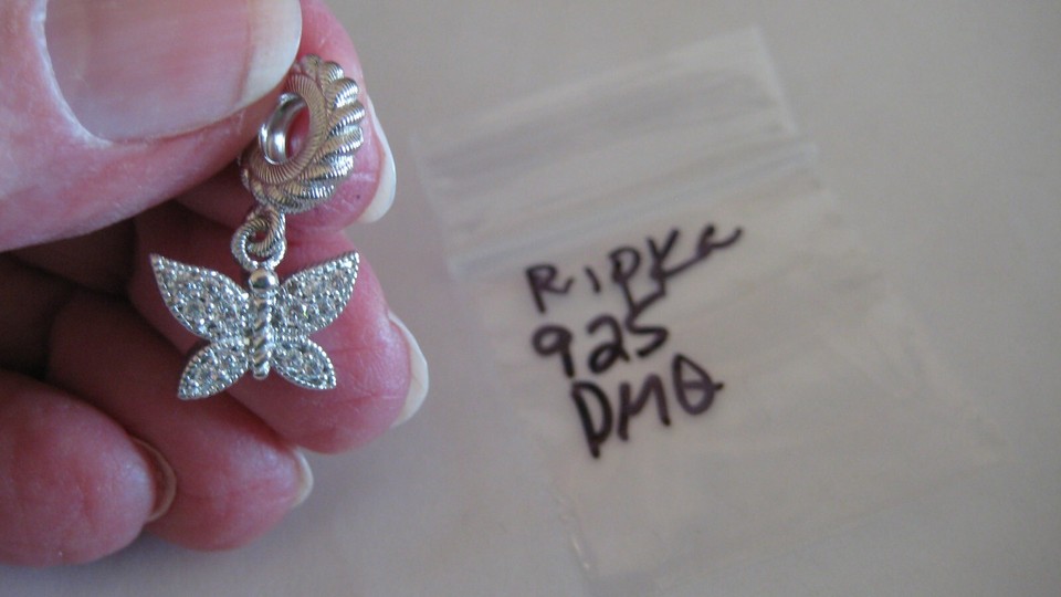 NICE JUDITH RIPKA STERLING SILVER CHARM, DOES NOT OPEN, BUTTERFLY ...