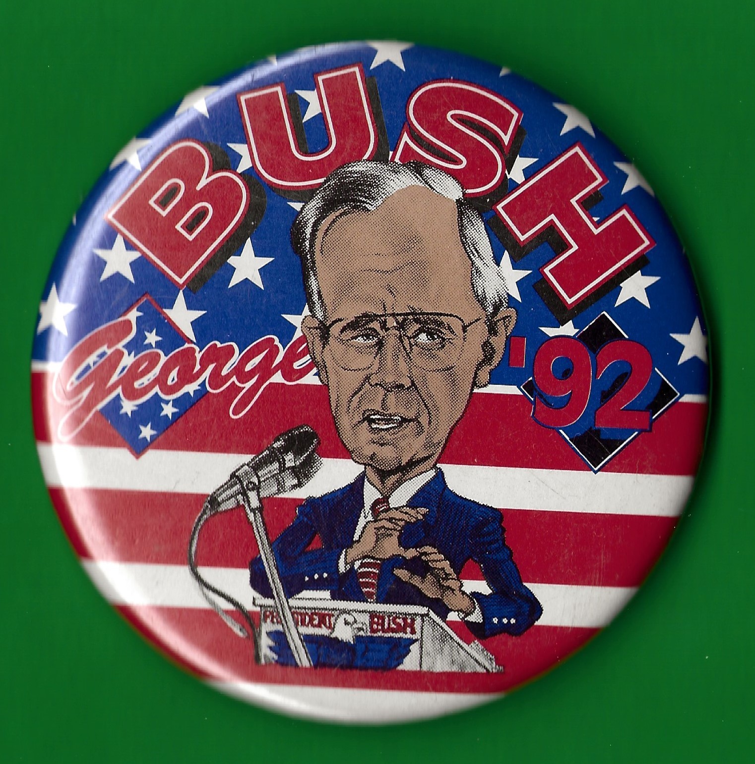 1992 Clinton, Bush, Perot (Set of 3) 3.5"/ Cartoon Presidential ...