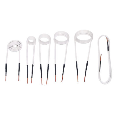 6x Induction Heater Coil Kit 2.5mm Brass 20 30 40 50mm FlatType Heater ...