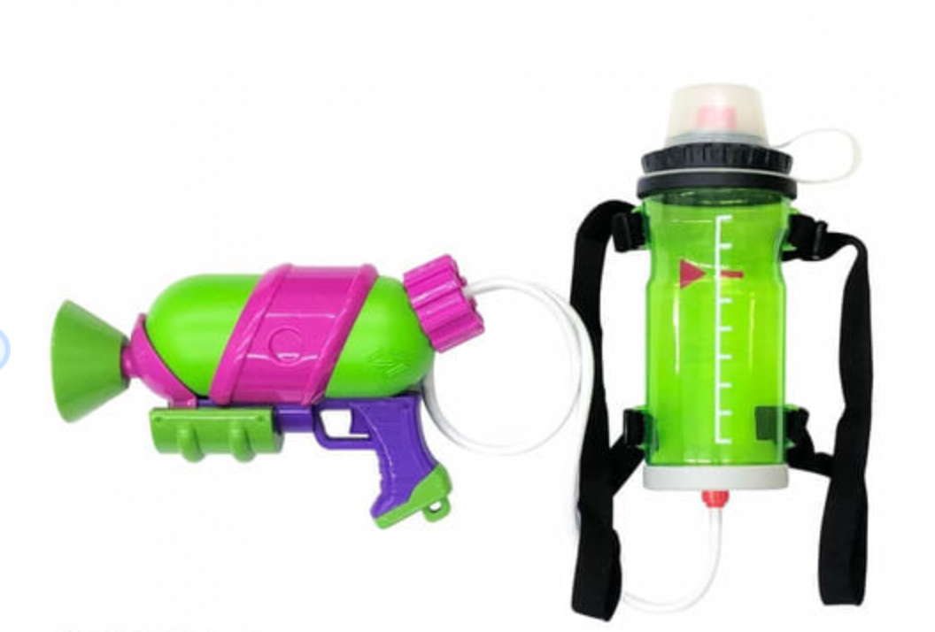 Splatoon 2 Splat Shooter Water Gun Ink Tank Set Neon Pink 6 Year and up ...