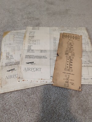 Gottlieb Airport Pinball Machine Game Schematics ORIGINAL | eBay