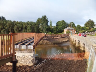Photo 6x4 Construction of a new bridge over the River Clyst Clyst St ...