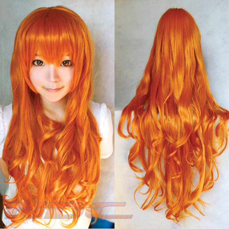 Womens/Ladies 80cm Long CURLY WAVY Cosplay/Costume/Anime/Party Full ...