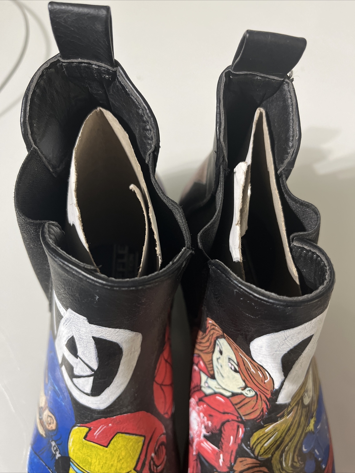 custom handmade Marvel Avengers boots | eBay UK