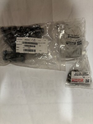 OEM HINO DPF EXHAUST FLANGE BOLTS & NUTS SET OF 20 P/N SZ10510092/SZ178 ...