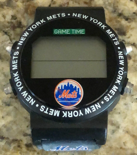 Vintage New York Mets Game Time Schedule Watch NY Mets Stainless Steel ...