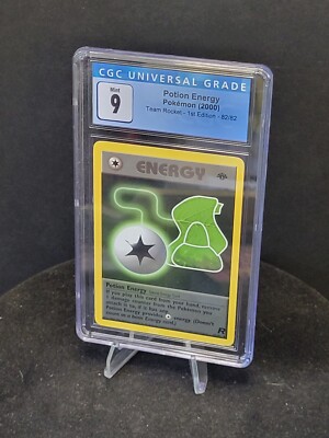 CGC 9 Mint Potion Energy Team Rocket 1st Edition 2000 Pokemon Card 82/ ...