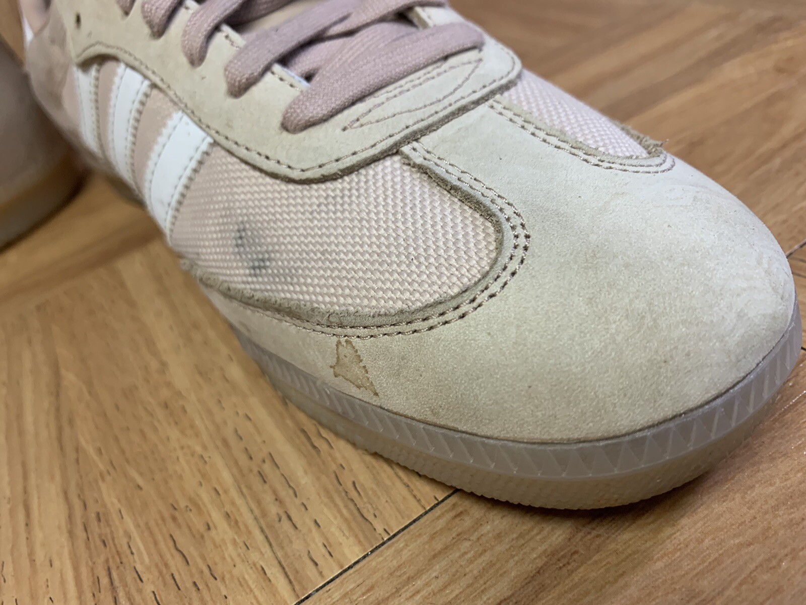 RARE🔥 Adidas SAMBA Peach Sneakers Sz 9 Women's Indoo… - Gem