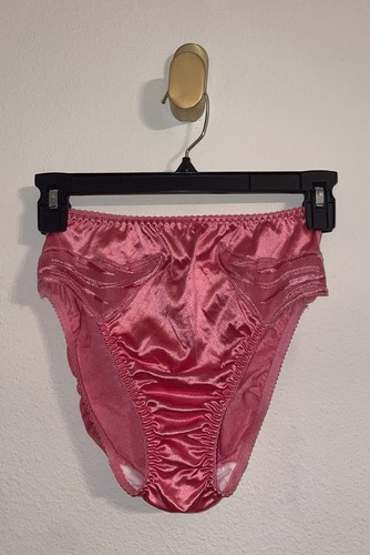 Vintage Vtg Olga 20094 Satin Hi-Cut Panty Womens M Medium Pink | eBay