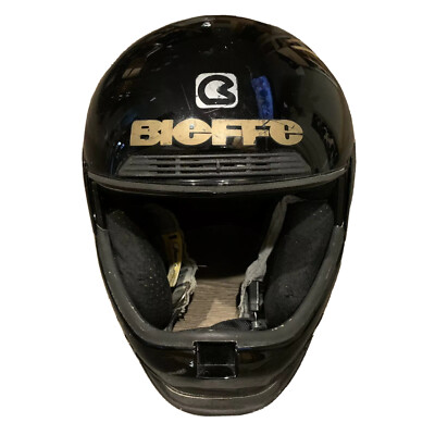Vintage Bieffe Motorcycle Helmet Full Face Size M Medium Missing Visor ...