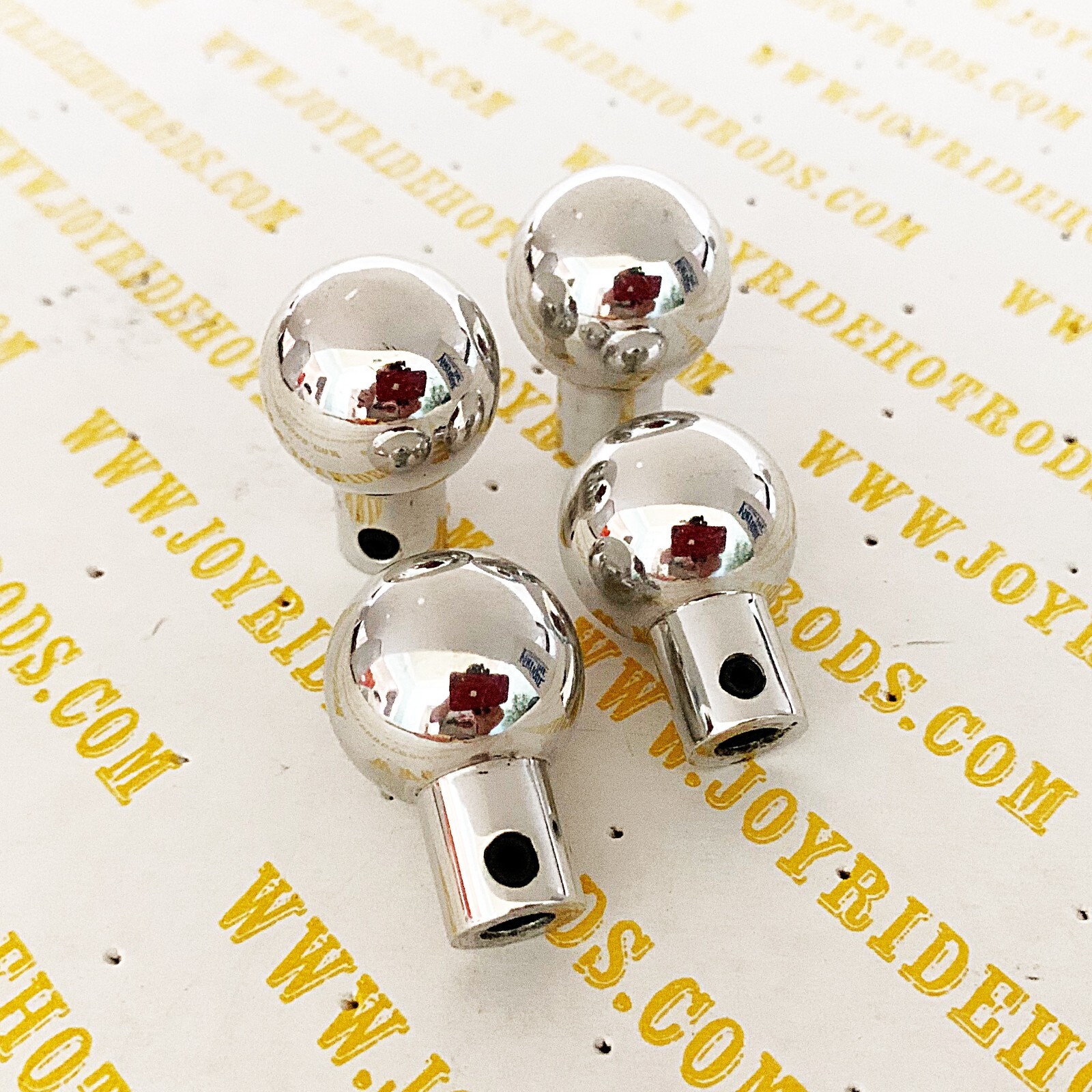 4 x Ford 'Shoebox' Style Polished Aluminum Dash Knobs - SoCal Speed Shop | eBay