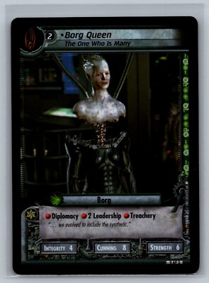Star Trek CCG 2E Borg Queen The One Who Is Many #0 AP 3 Foil TCG | eBay