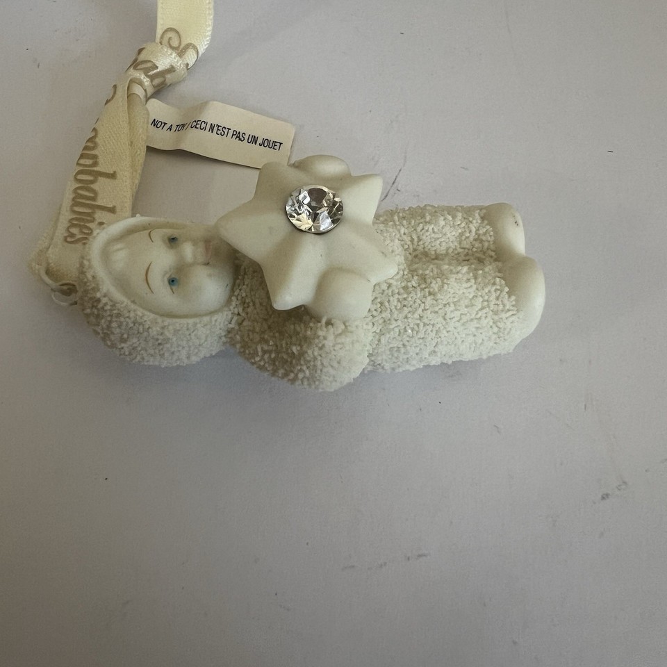 Dept 56 Snowbabies Starshine Holding Star W/ Swarovski Stone Christmas ...