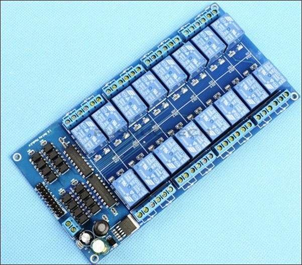 Low Level Triger 12V 16-Channel With Relay Module For Arduino ...