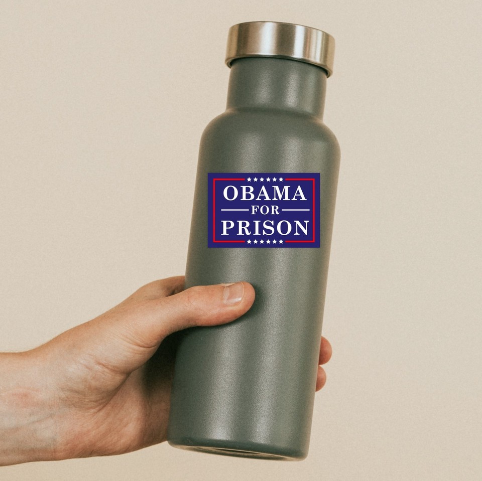 Obama for Prison Vinyl Sticker Decal Campaign Sign Car Truck Window ...