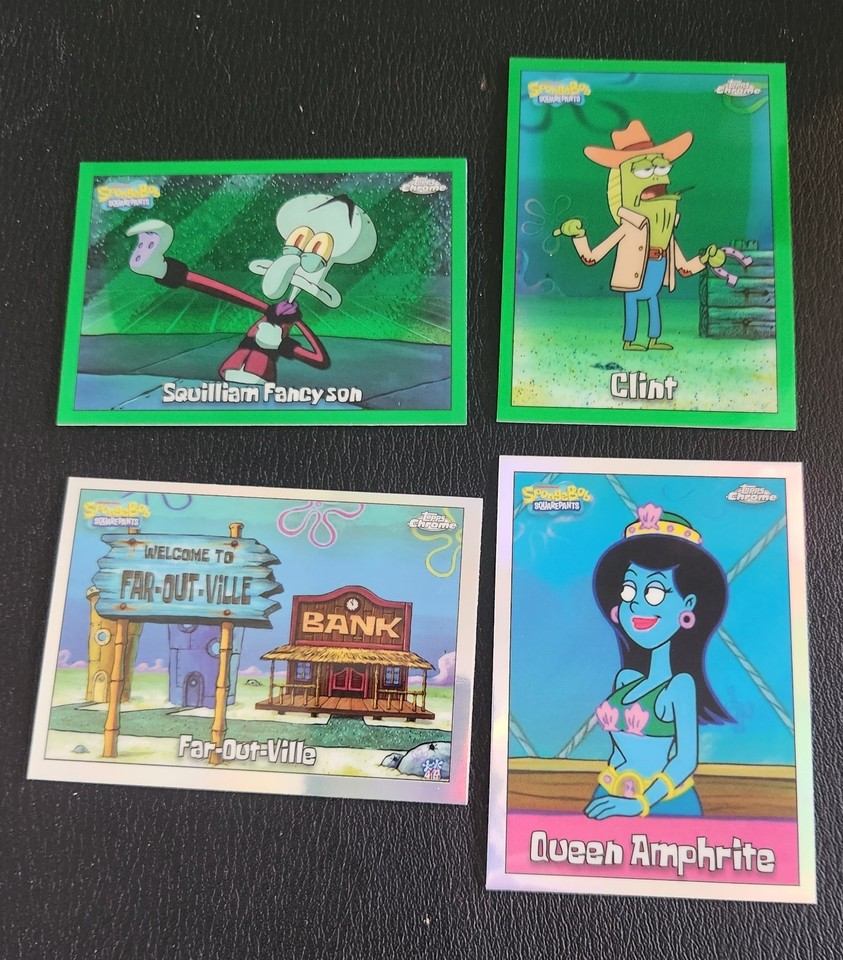 2025 Topps Chrome SpongeBob 25th Anniversary Value Box (OPENED/FULL) 28 ...