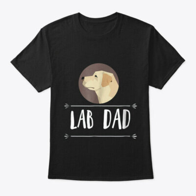 Lab Dad Yellow Labrador Retriever Dog T T-Shirt Made in the USA Size S ...