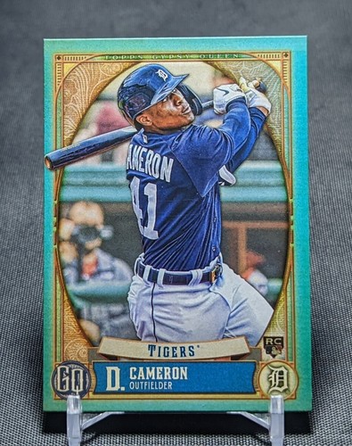Daz Cameron Aqua /199 Rookie RC 2021 Topps Gypsy Queen Card #9 Detroit ...