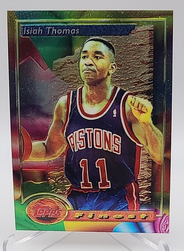 1993-94 TOPPS FINEST ISIAH THOMAS CARD #87 DETROIT PISTONS | eBay