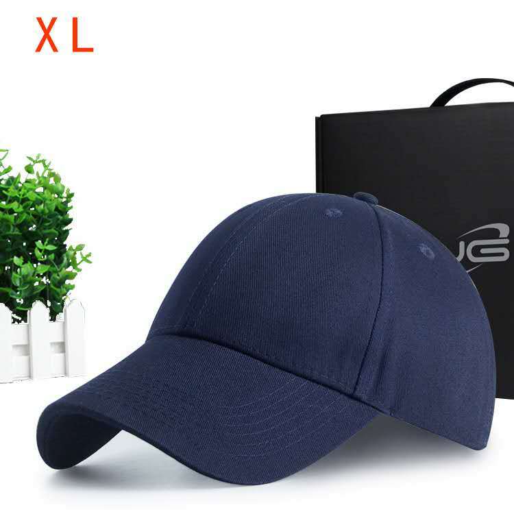 Big Size XL 59-62cm Plain Structured Baseball Cap Adjustable Hat for ...